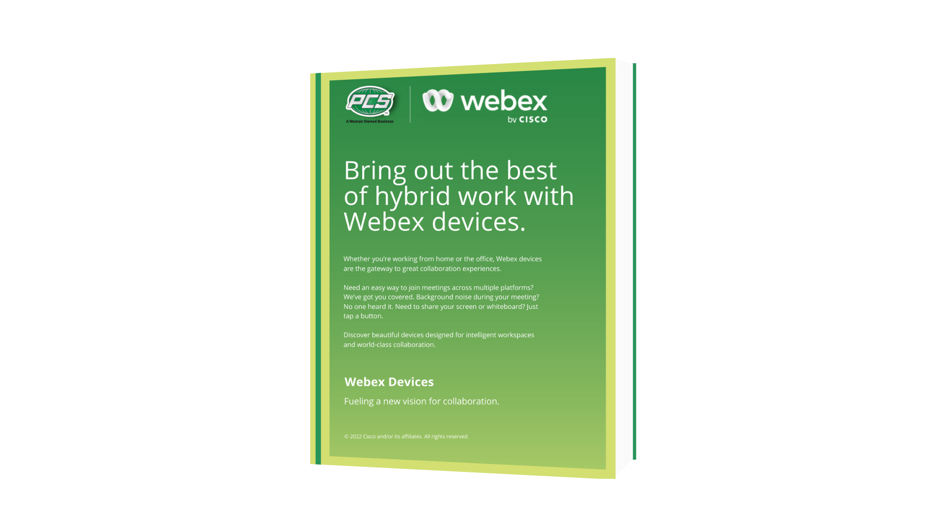 Bring Out the Best of Hybrid Work With Webex Devices